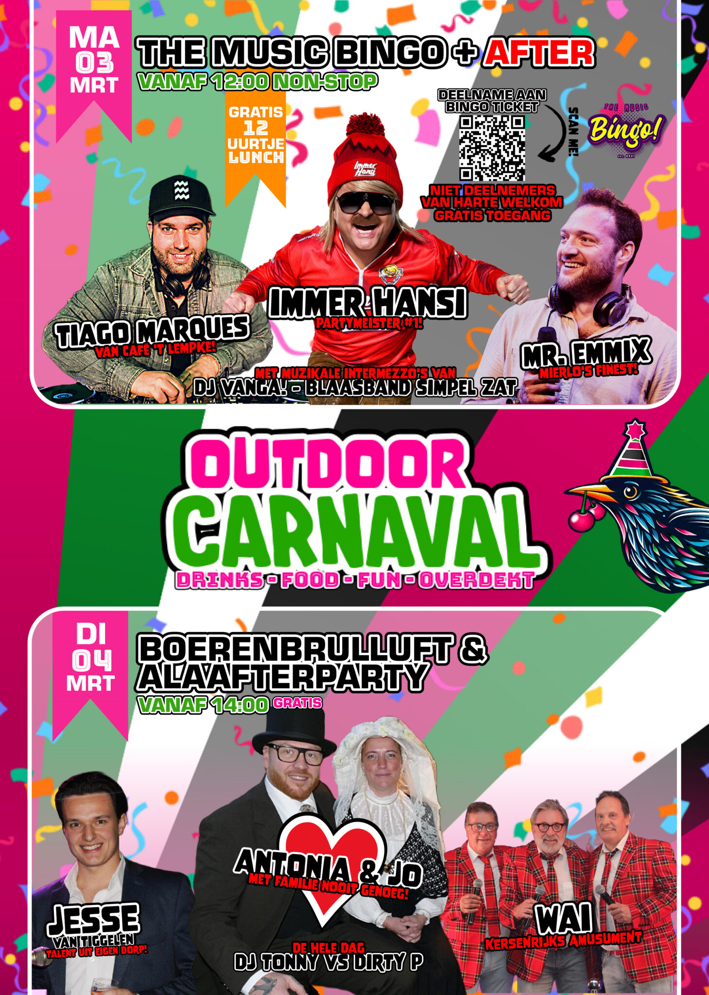 Programma carnaval – C.V. de Spruwwejagers