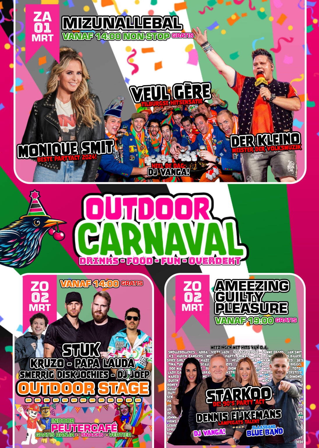 Programma carnaval – C.V. de Spruwwejagers